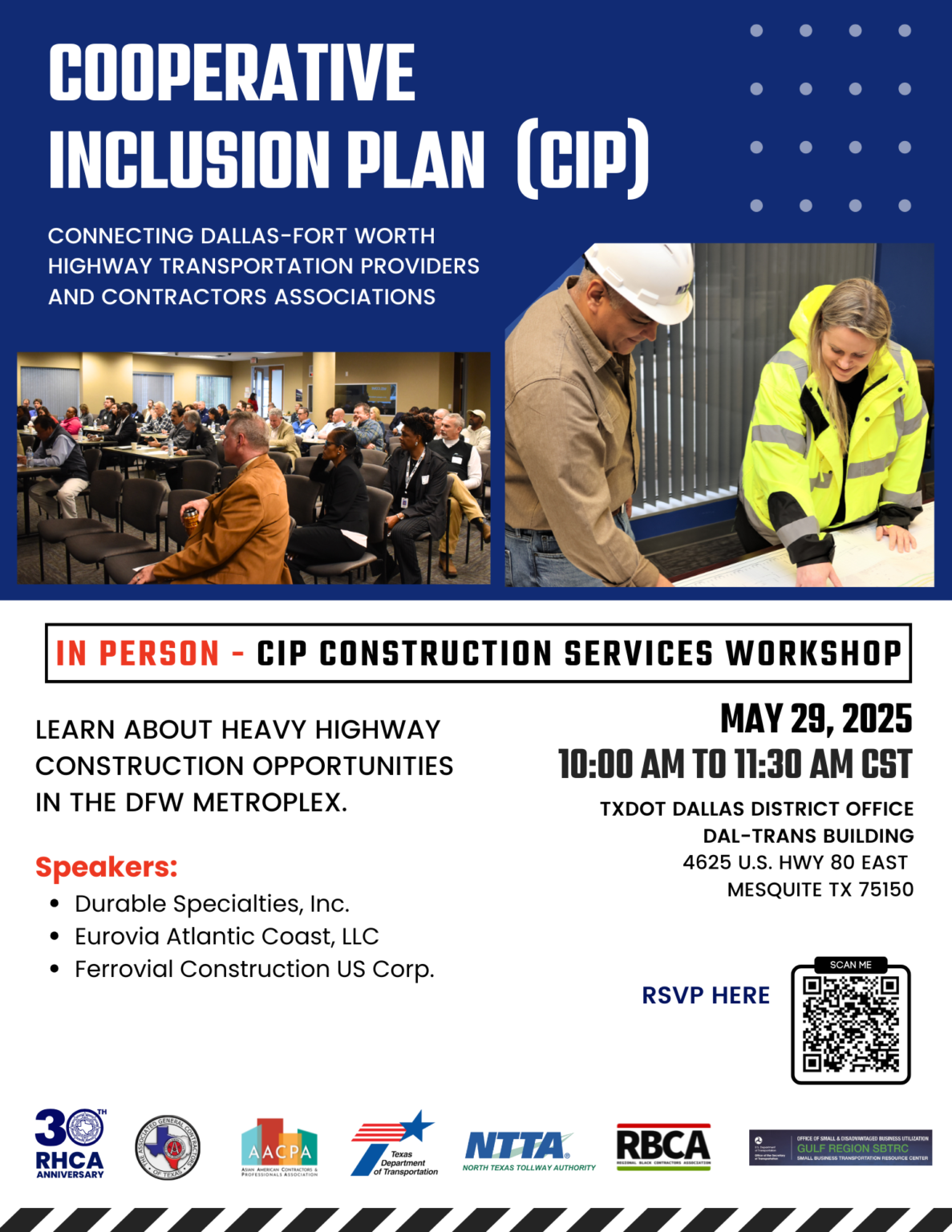 IN PERSON – CIP Construction Services Workshop – Regional Hispanic ...